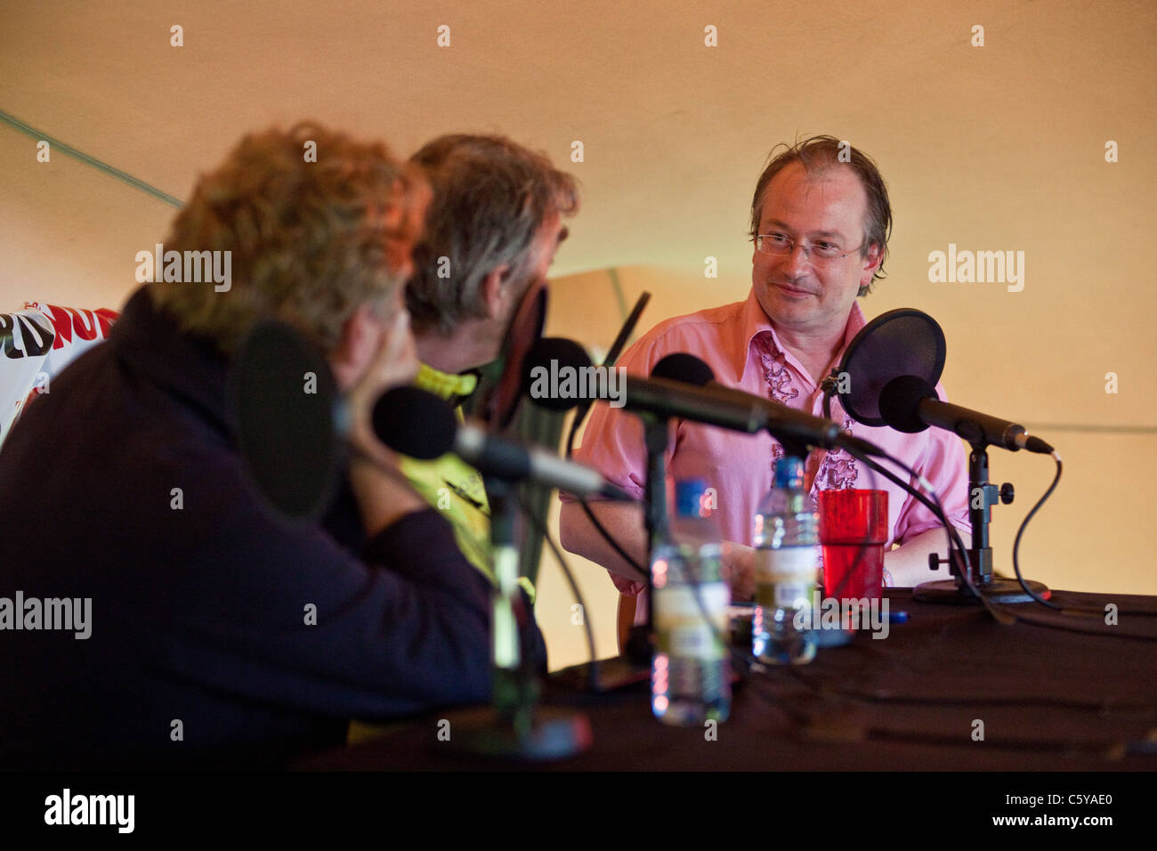Robin Ince being interviewed in the Word Lounge, Latitude Festival 2011 ...