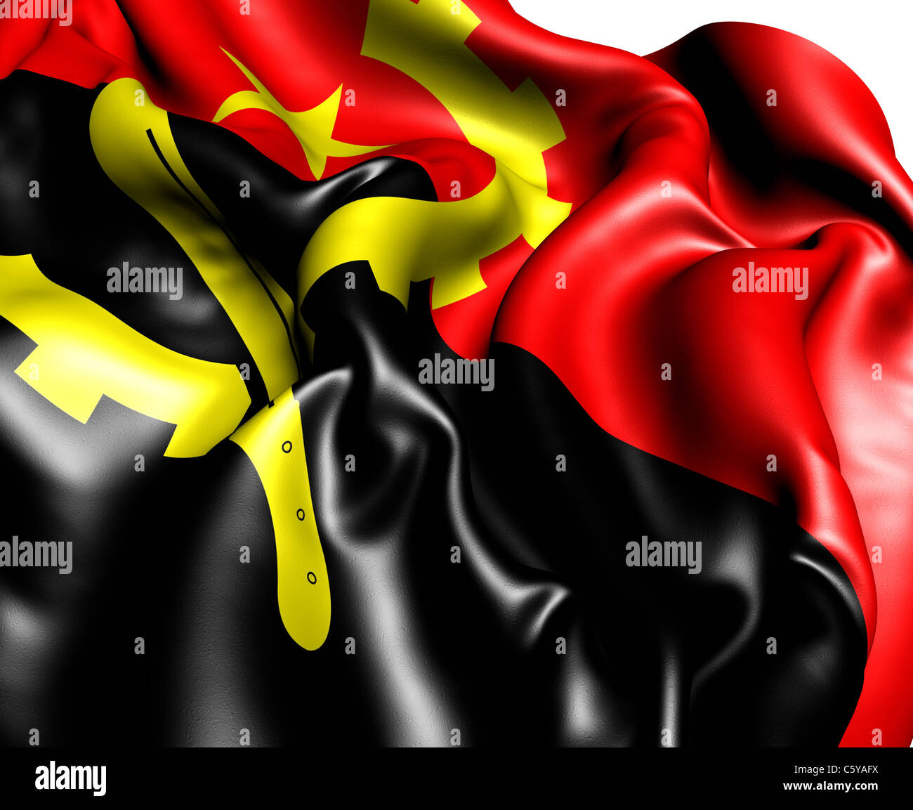 National flag angola red black hi-res stock photography and images - Alamy