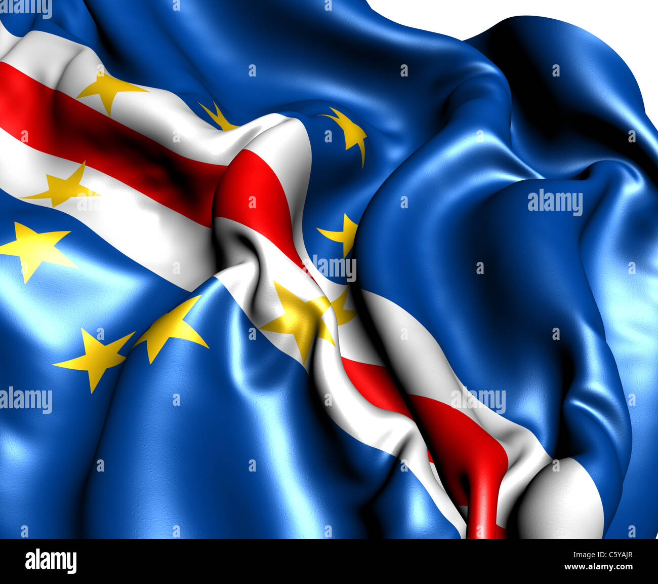 Flag of Cap-Vert against. Close up Stock Photo - Alamy