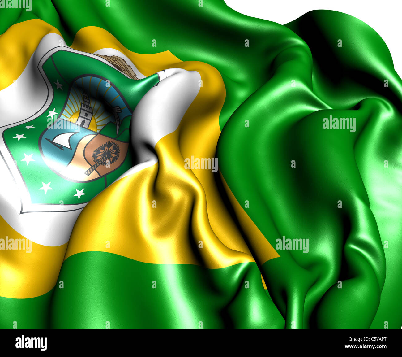 Flag of Ceara. Close up Stock Photo - Alamy