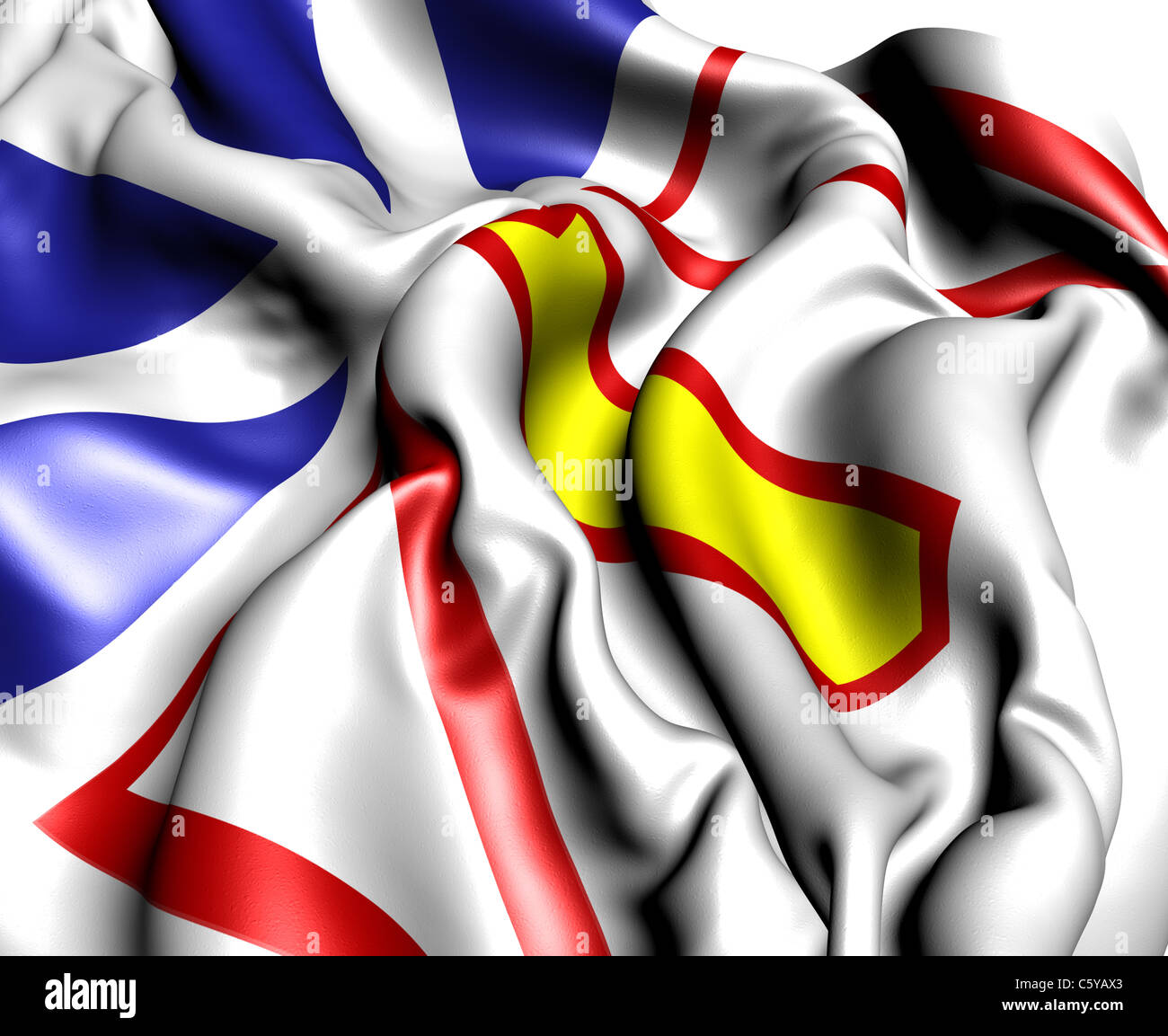 Flag of Newfoundland and Labrador. Close up Stock Photo - Alamy