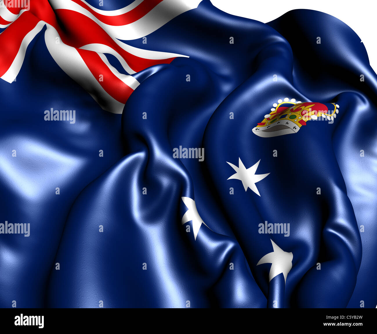 Flag of Victoria, Australia. Close-up Stock Photo - Alamy