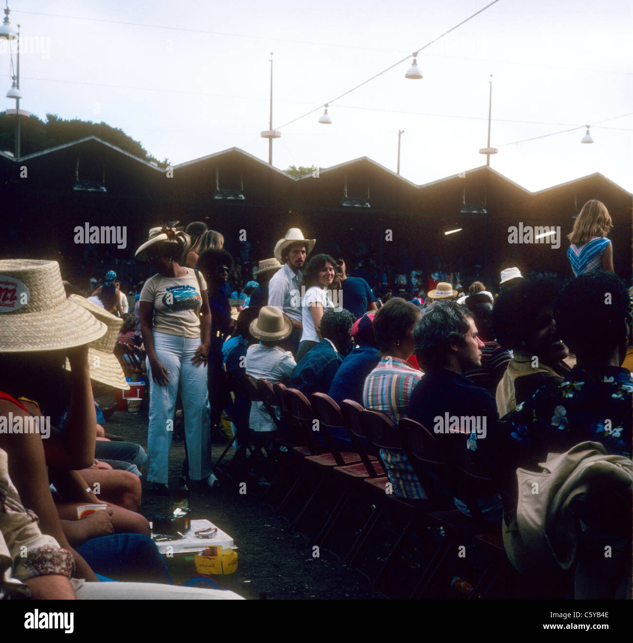 crowd scenes 1976 Monterey Jazz Festival california september Stock ...