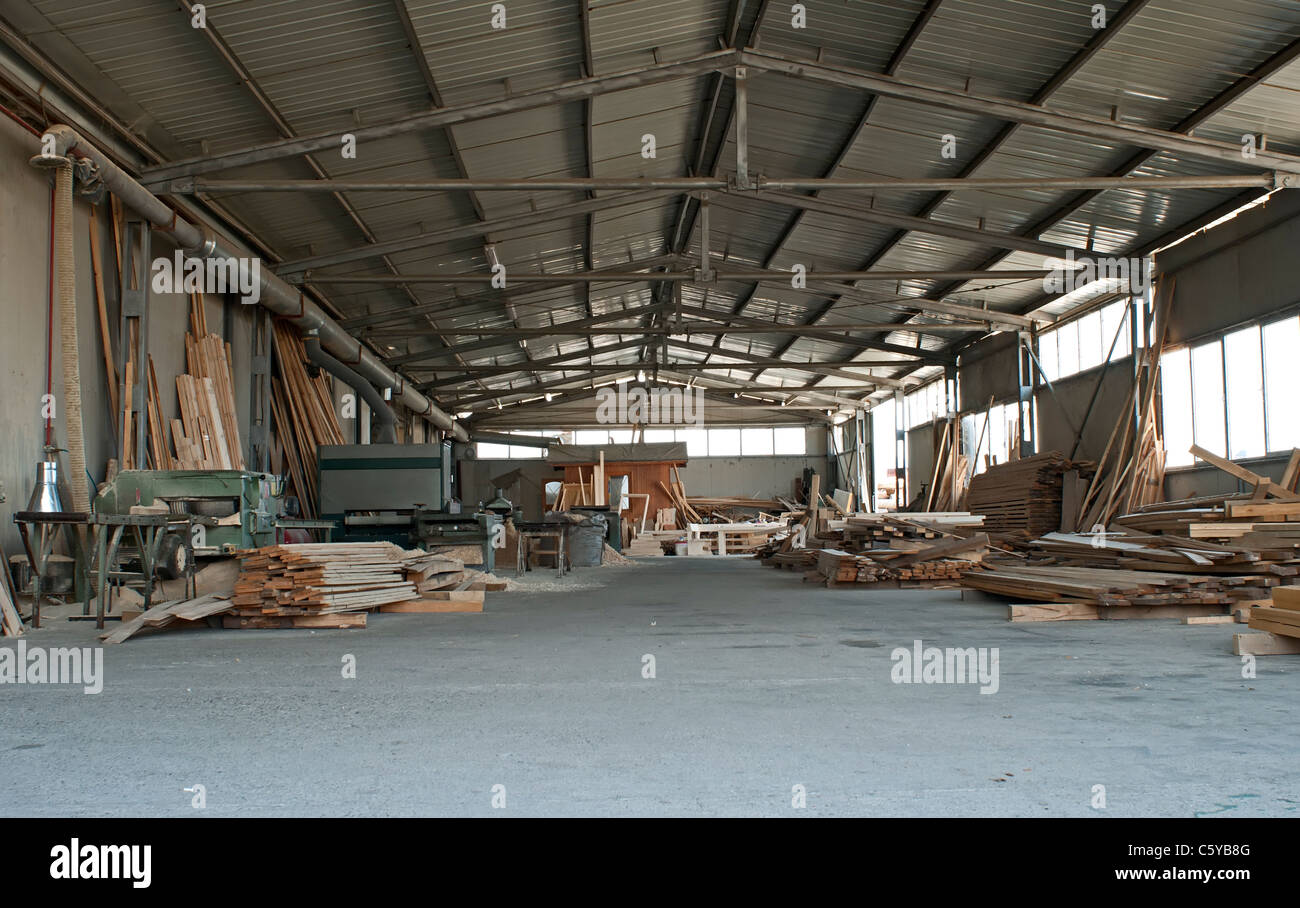 Carpentry factory. Horizontal image Stock Photo - Alamy