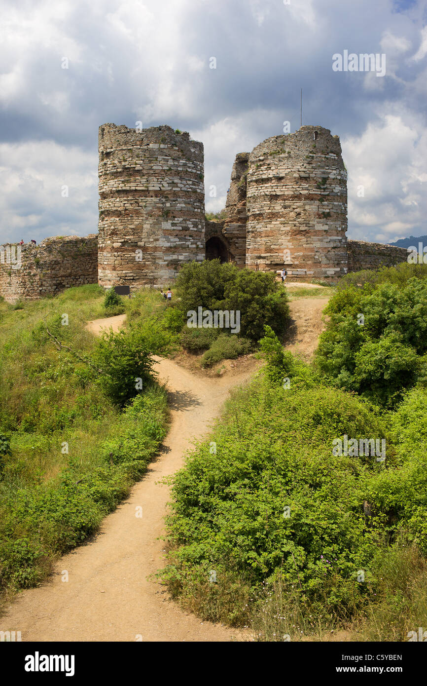 Ruins of Yoros Castle (or Genoese Castle) Byzantine architecture in ...