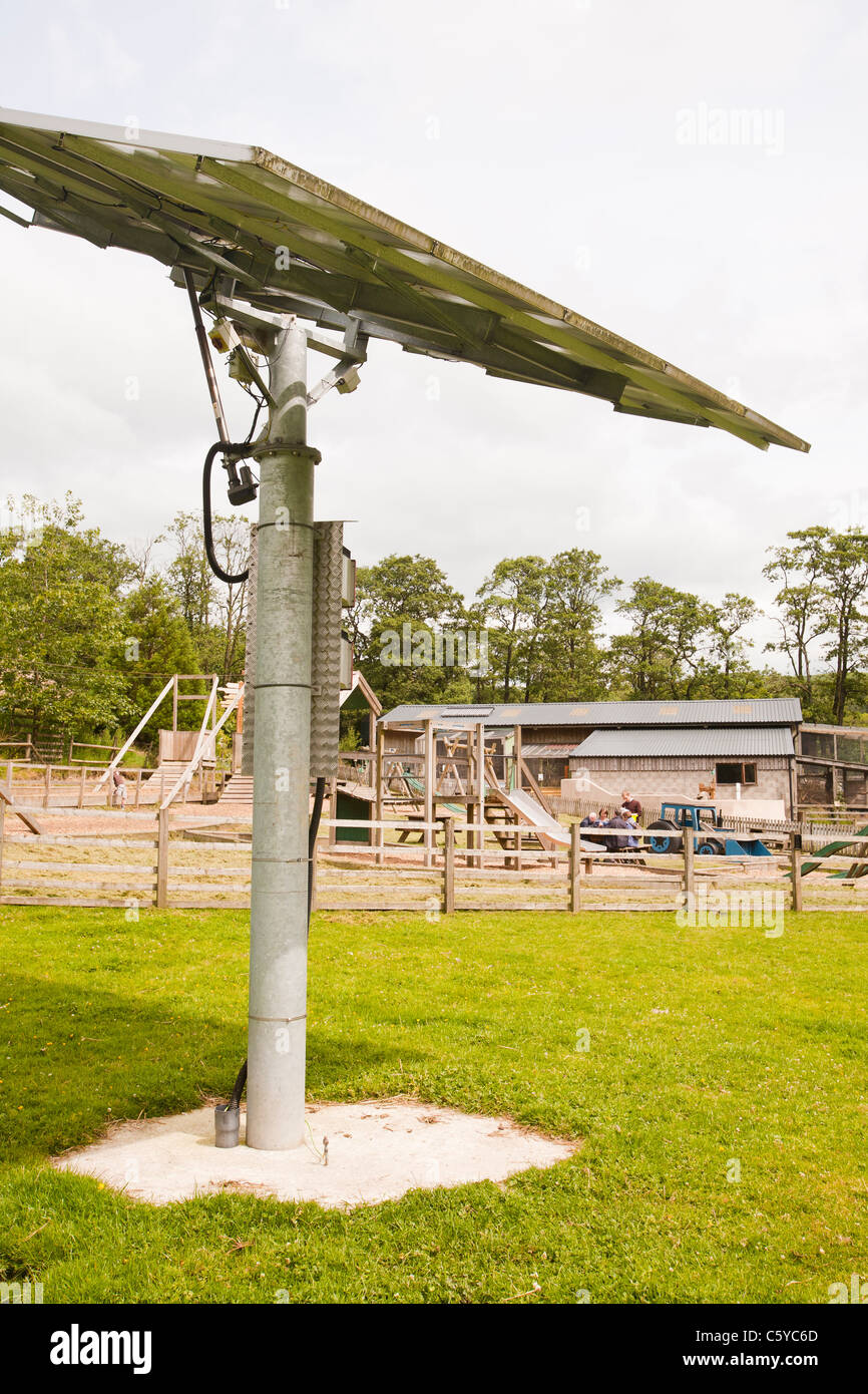 A tracking solar photo voltaic panel system at the off grid, Bowland ...