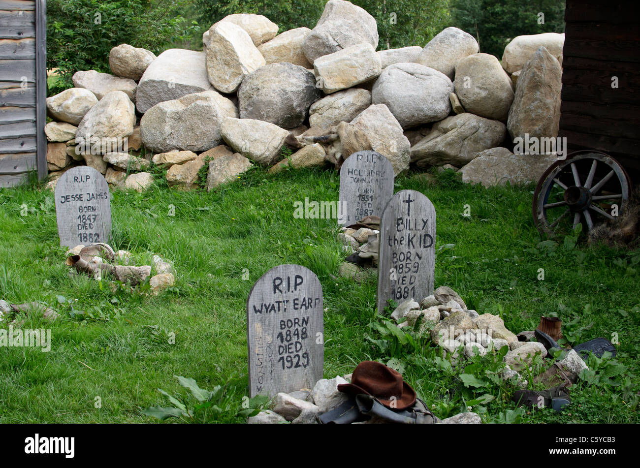 Wild West graves in the western city Stock Photo - Alamy