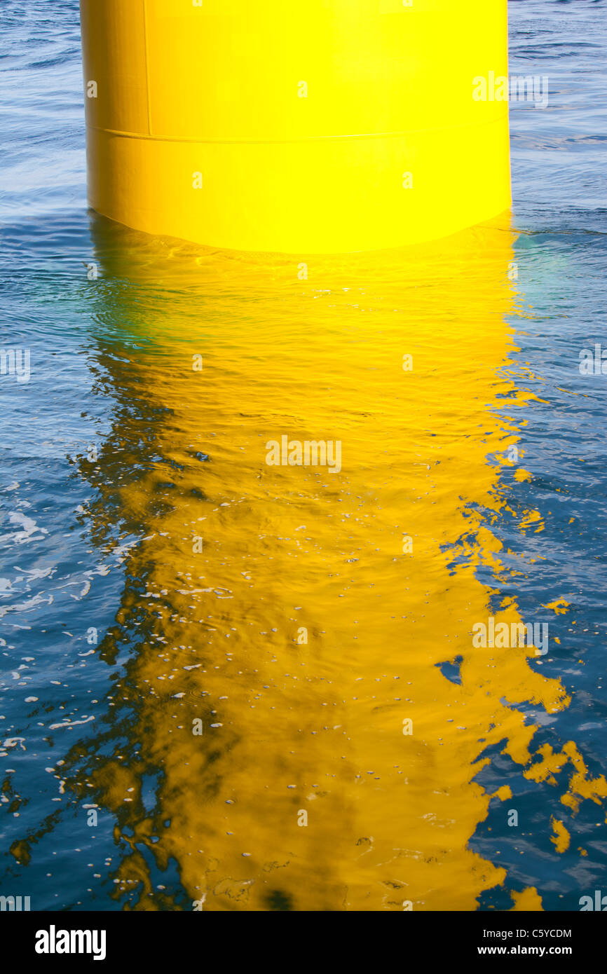 A transition piece on the Walney offshore wind farm Stock Photo - Alamy