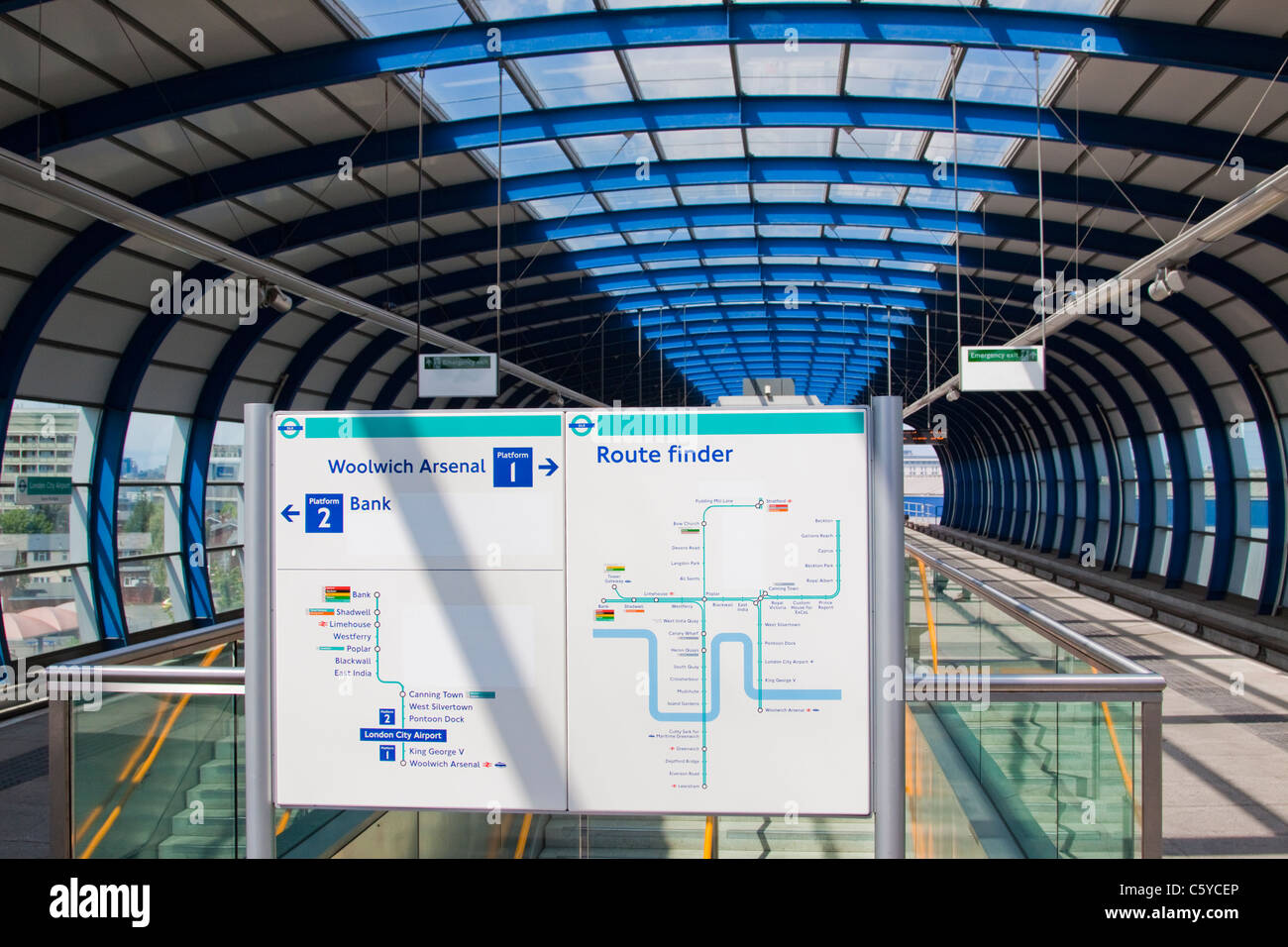 DLR Station Platform, London City Airport Stock Photo - Alamy
