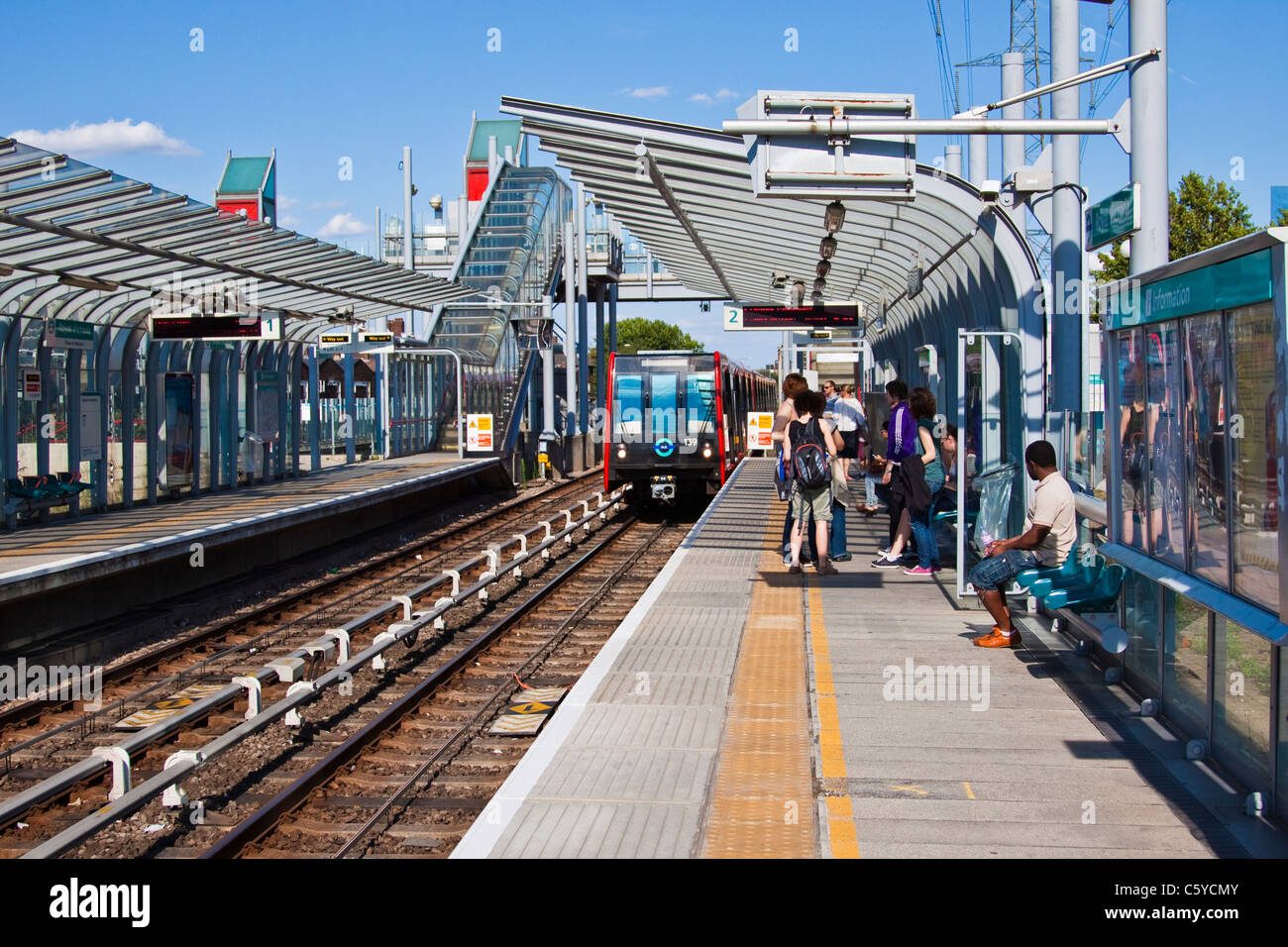 Royal Victoria DLR Station Stock Photo - Alamy
