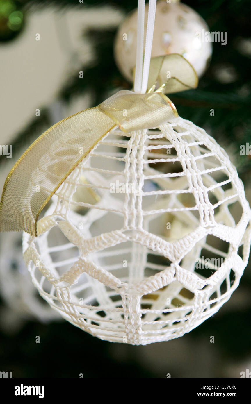 Thread glass ball with a topknot Stock Photo - Alamy