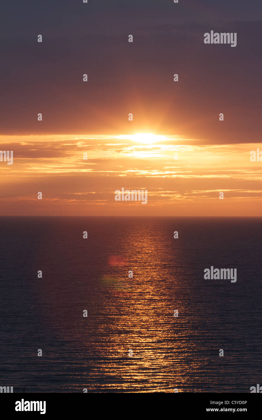 A sunset in Denmark Stock Photo - Alamy