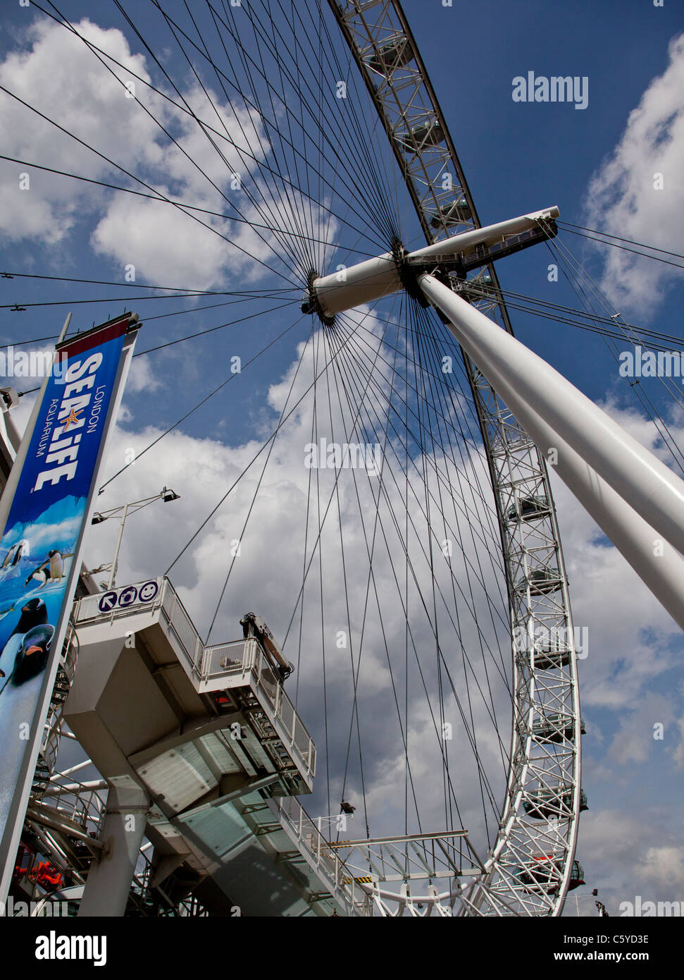 The London Eye is situated in Central London, England and stands 135 ...
