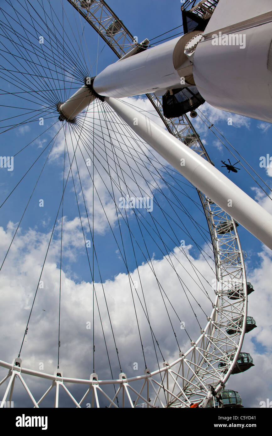 The London Eye is situated in Central London, England and stands 135 ...