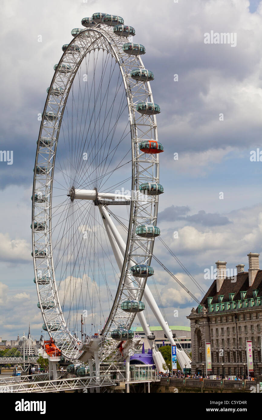 The London Eye is situated in Central London, England and stands 135 ...