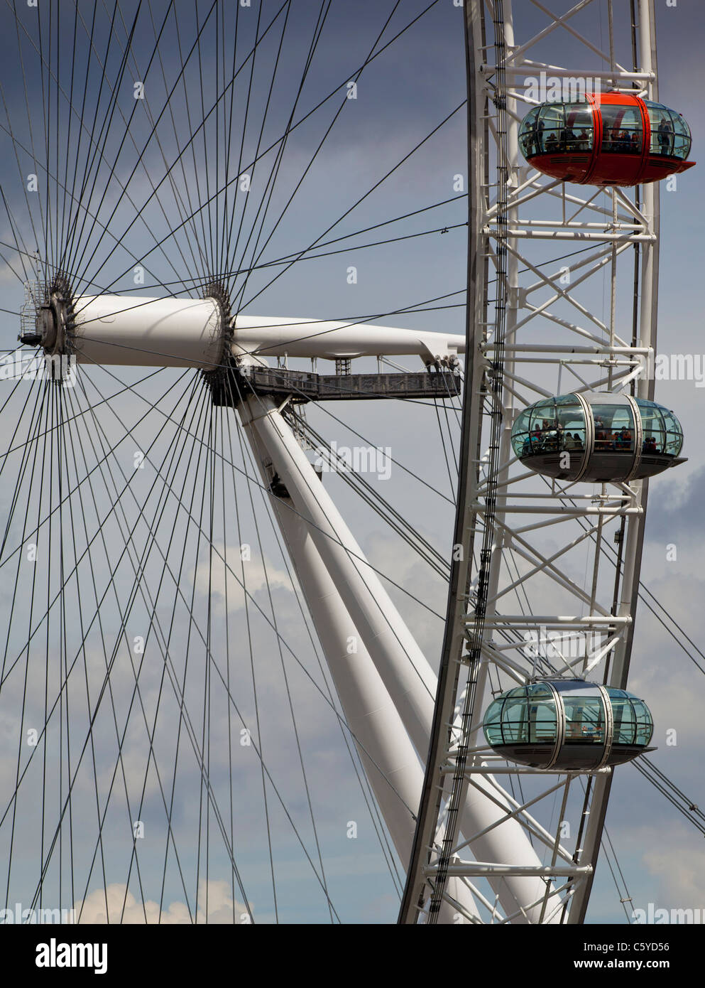 The London Eye is situated in Central London, England and stands 135 ...