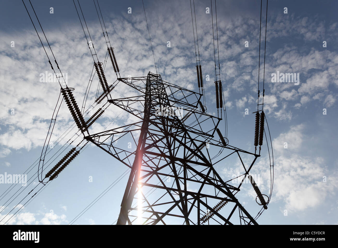 Overhead line pylon hi-res stock photography and images - Alamy