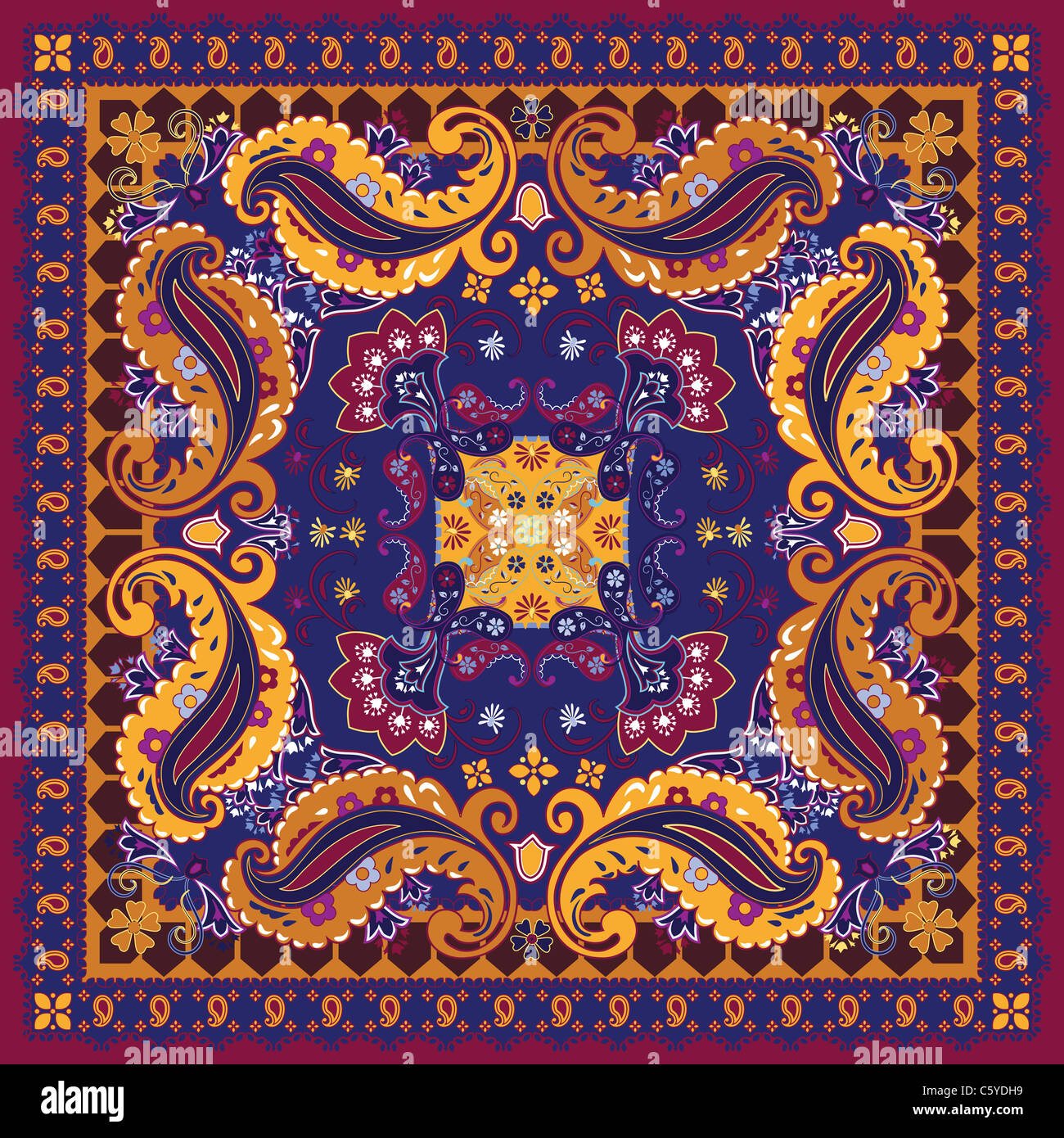 Colorful Bandana Design Stock Photo - Alamy