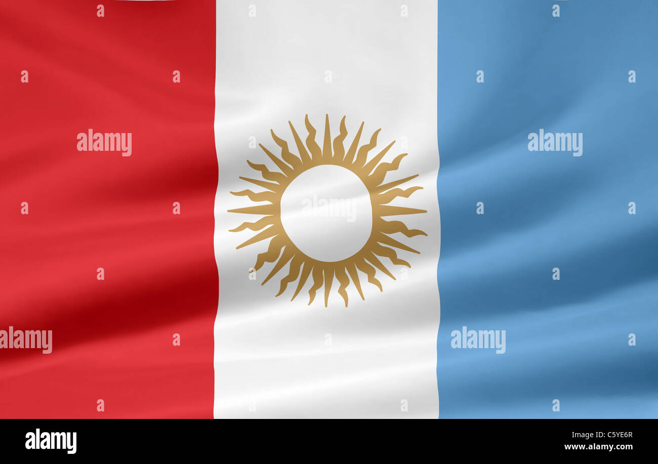 High resolution flag of the argentinean province of Cordoba Stock Photo ...