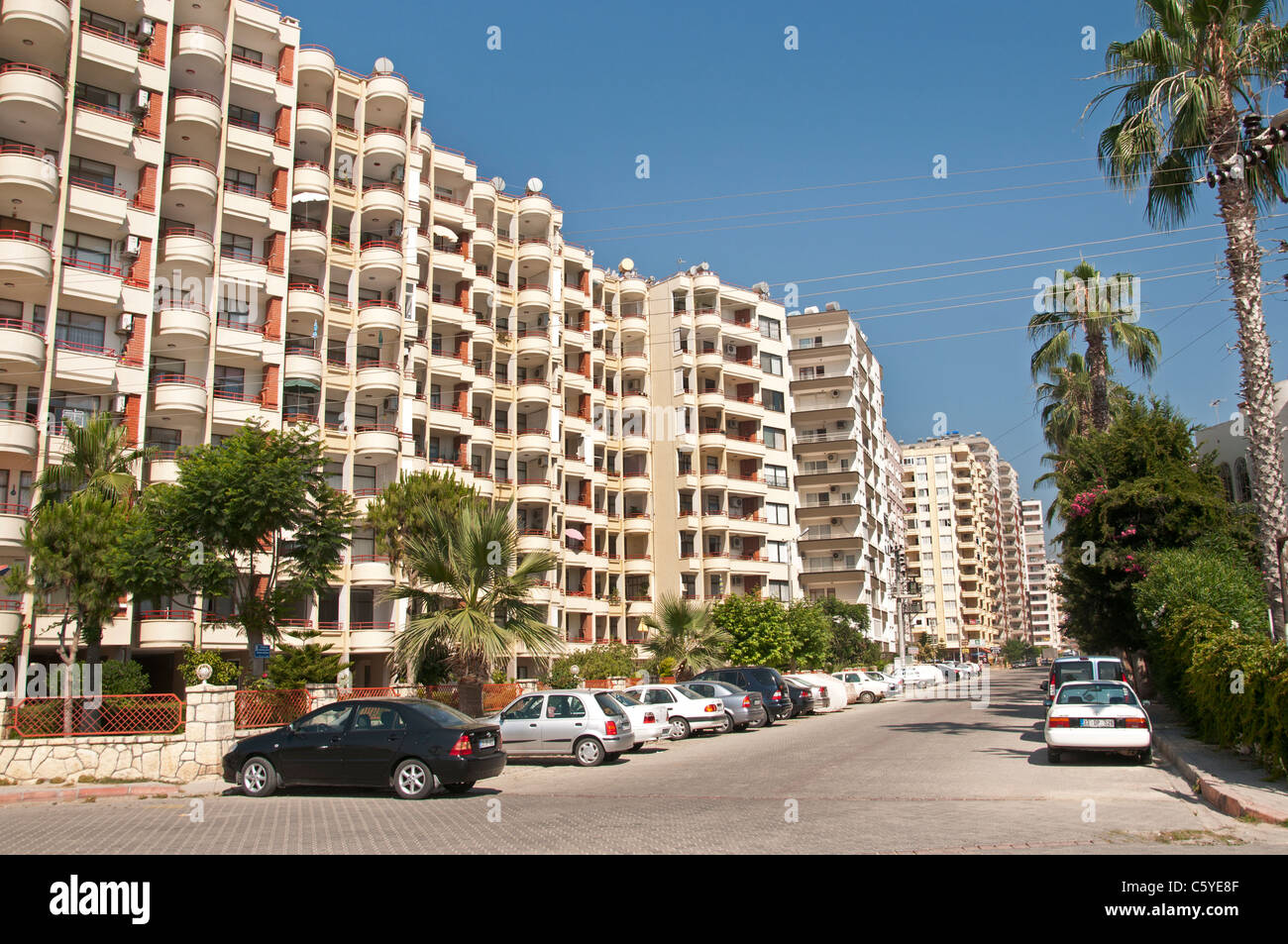Beach Sea Mersin Turkey Modern Architecture New Town City Turkish Stock ...