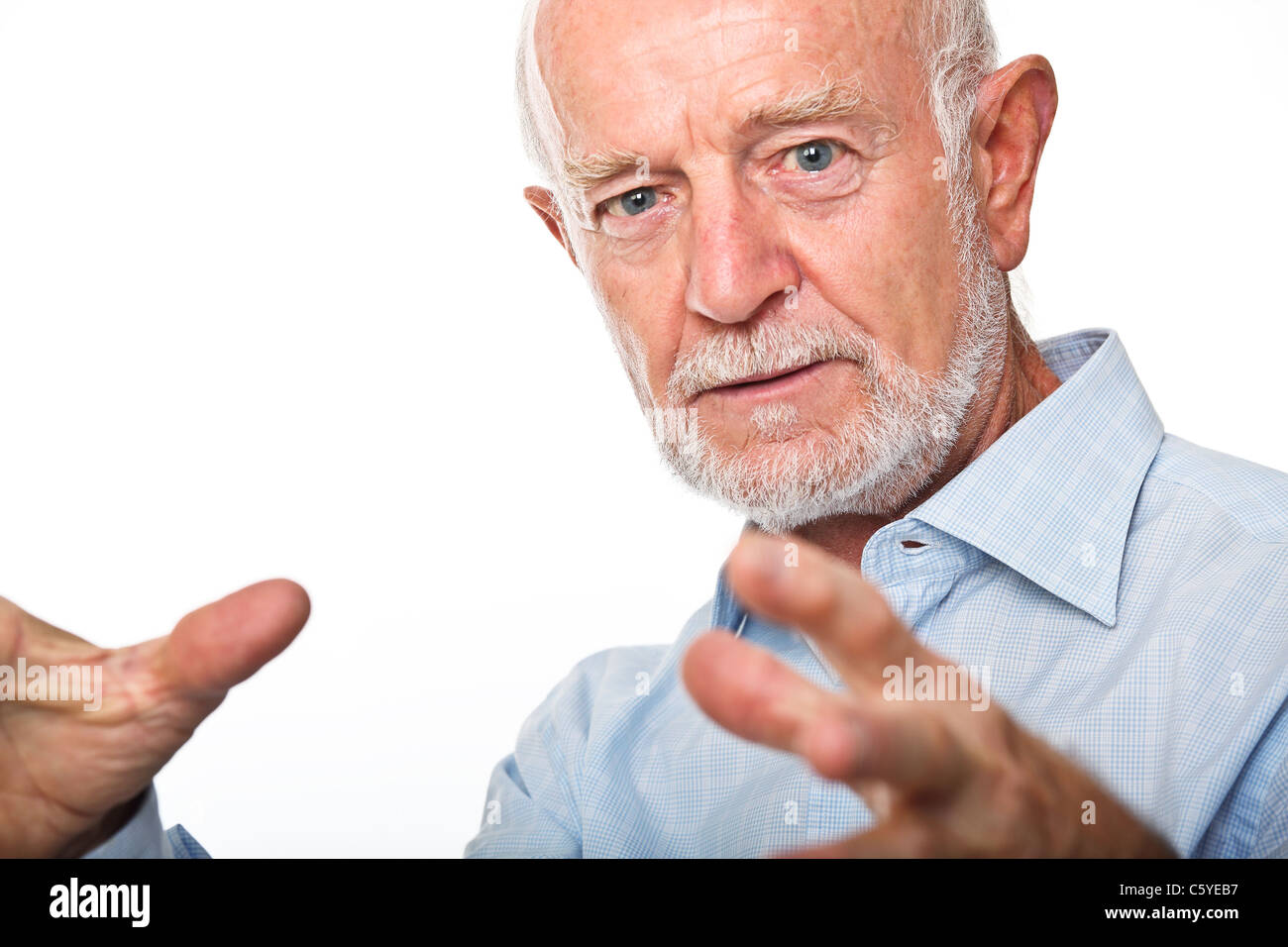 fine portrait of senior man Stock Photo - Alamy