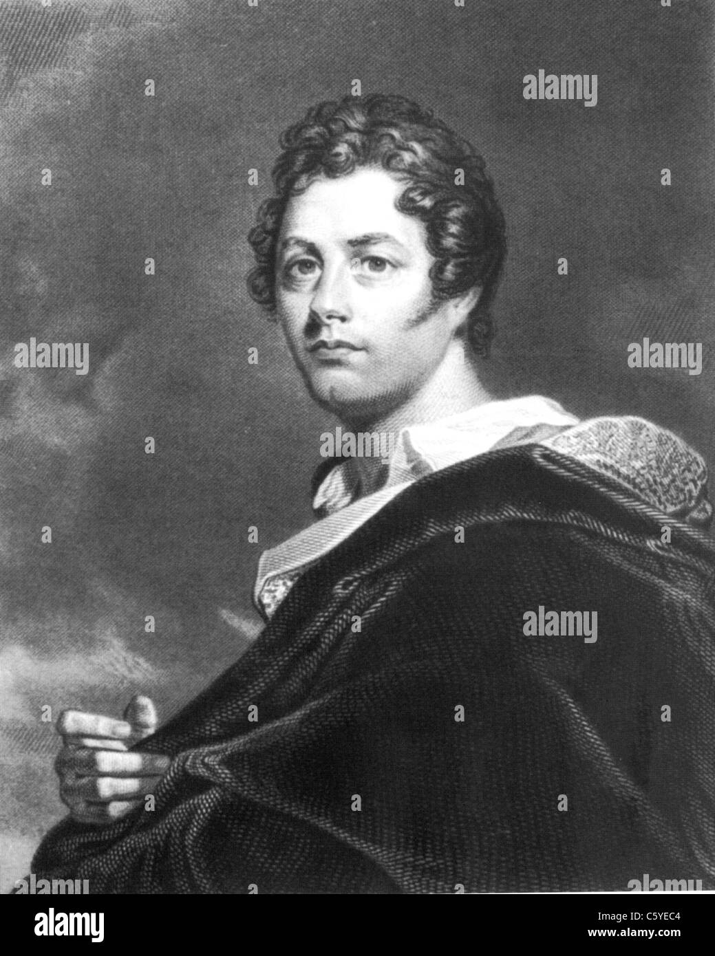 LORD BYRON (1788-1824) British poet in 1825 Stock Photo - Alamy
