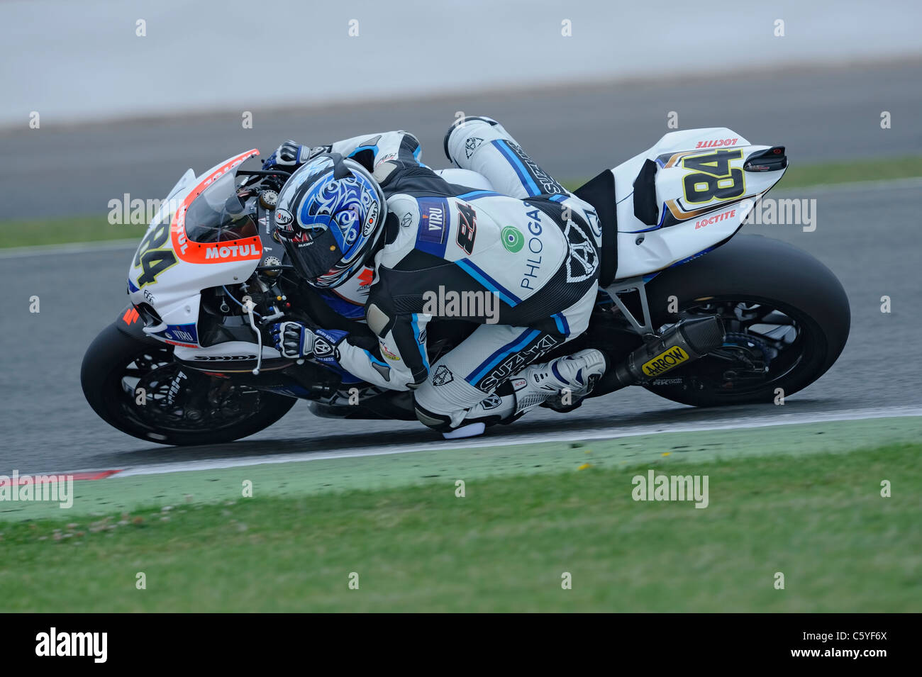 michel fabrizio on the suzuki world superbike Stock Photo - Alamy