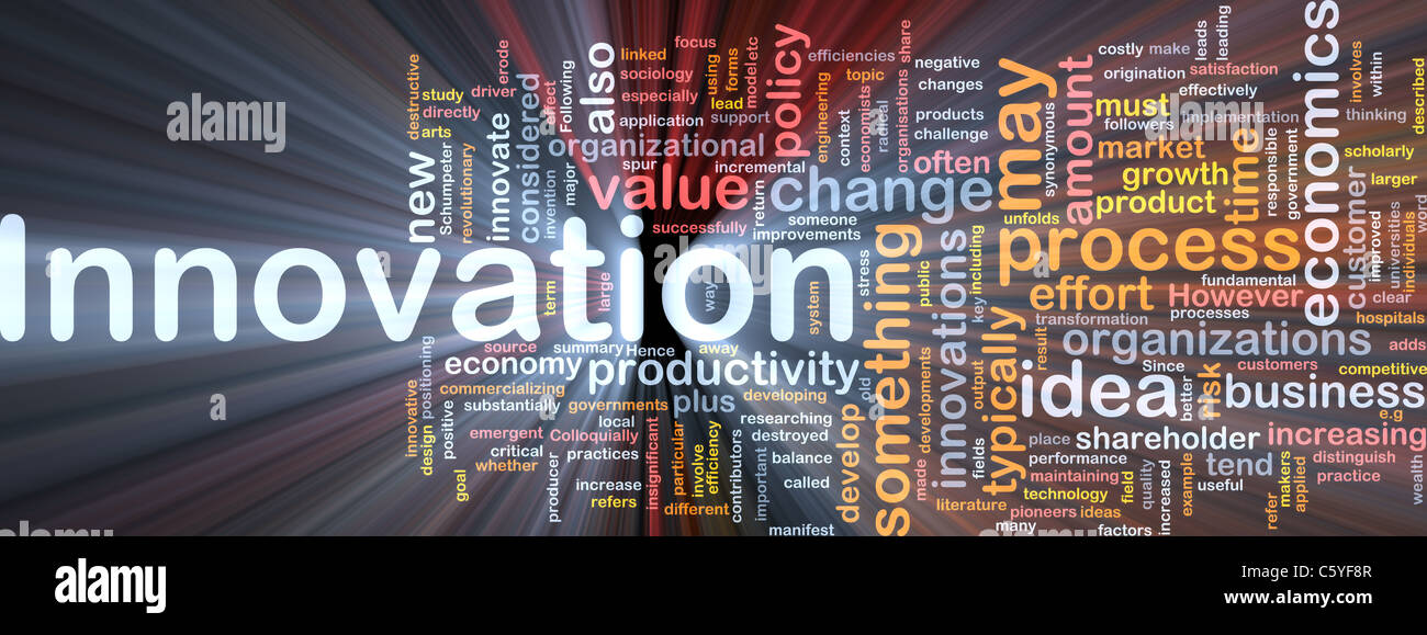 Background concept illustration of business innovation change glowing ...