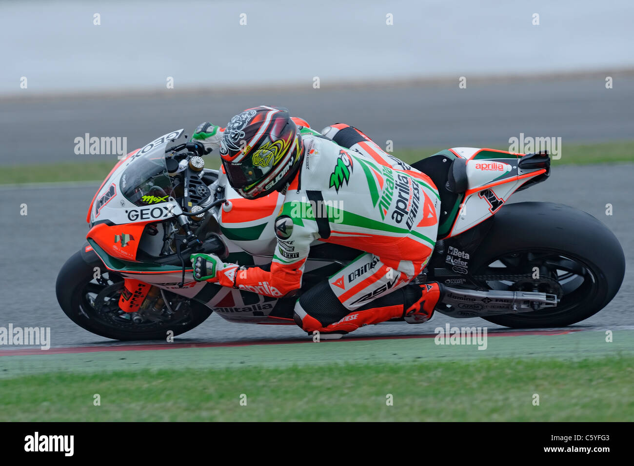 max biaggi on the aprilia world superbike Stock Photo - Alamy