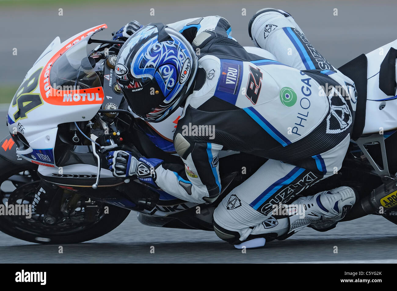 michel fabrizio on the suzuki world superbike Stock Photo - Alamy