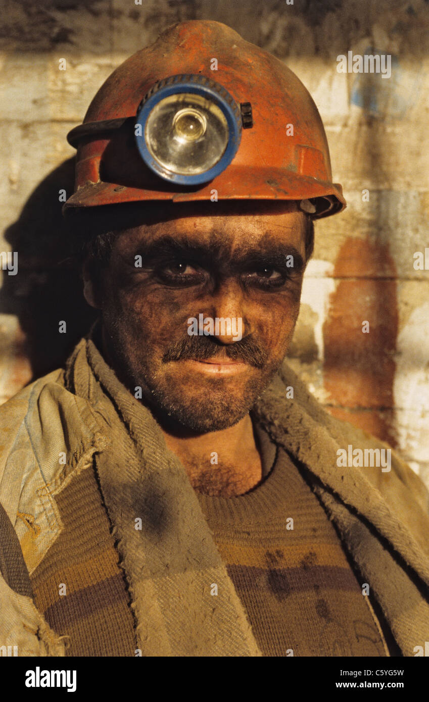 Portrait Coal miner, Chile Stock Photo - Alamy