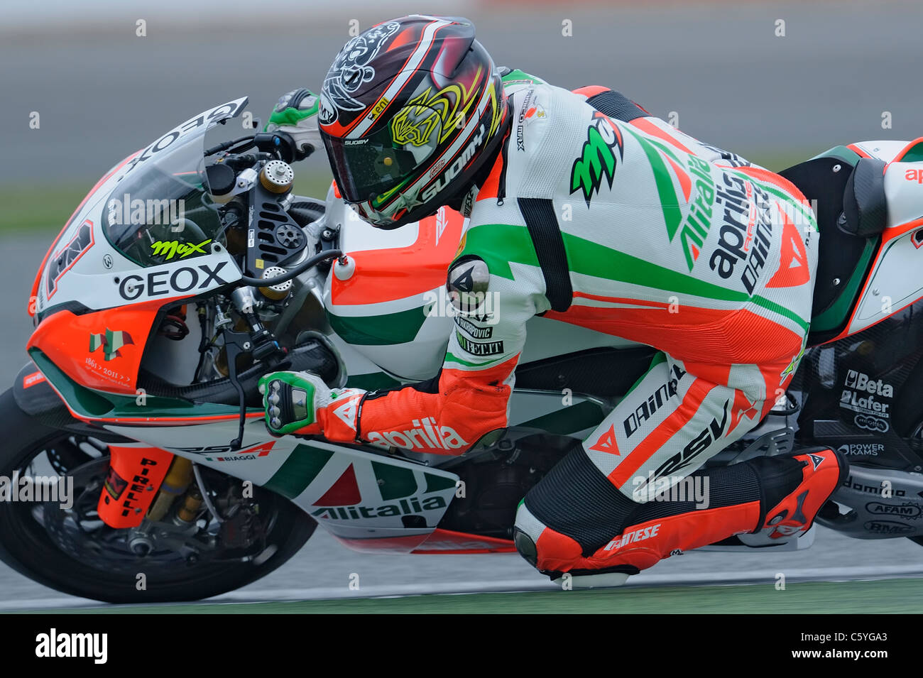 max biaggi on the aprilia world superbike Stock Photo - Alamy