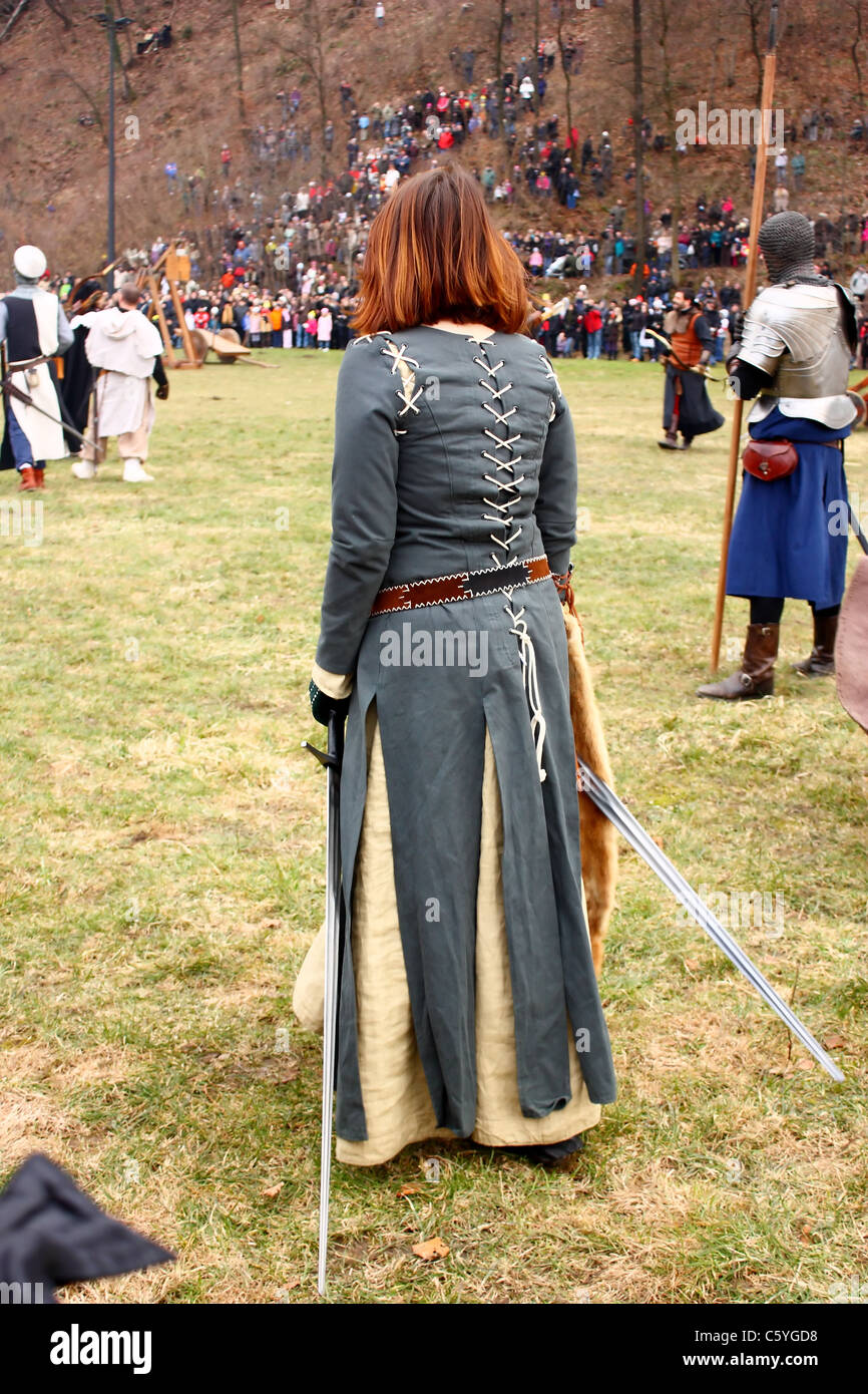Woman sword fight hi-res stock photography and images - Alamy