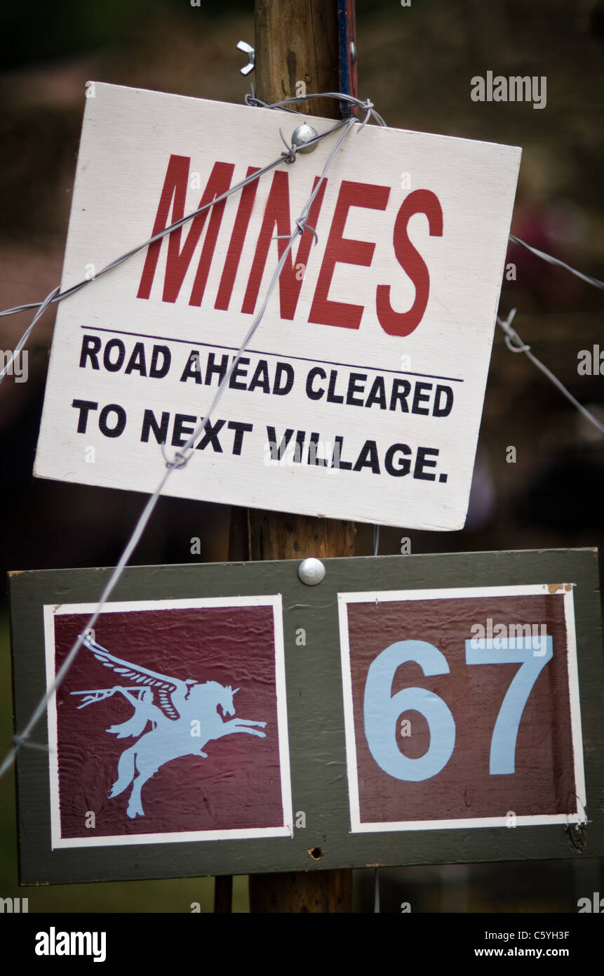 Minefield warning sign hi-res stock photography and images - Alamy