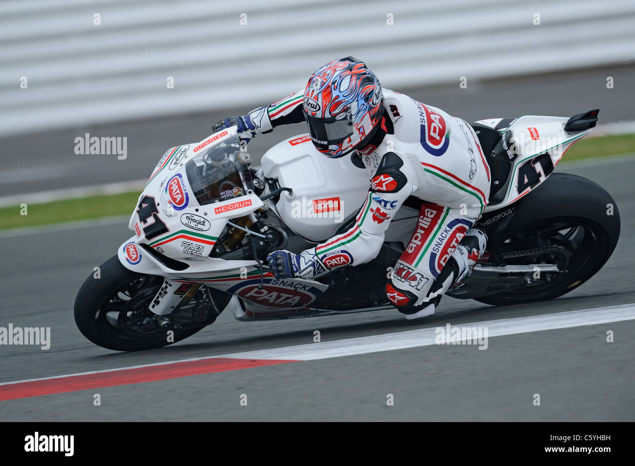 noriyuki haga on the aprilia world superbike Stock Photo - Alamy
