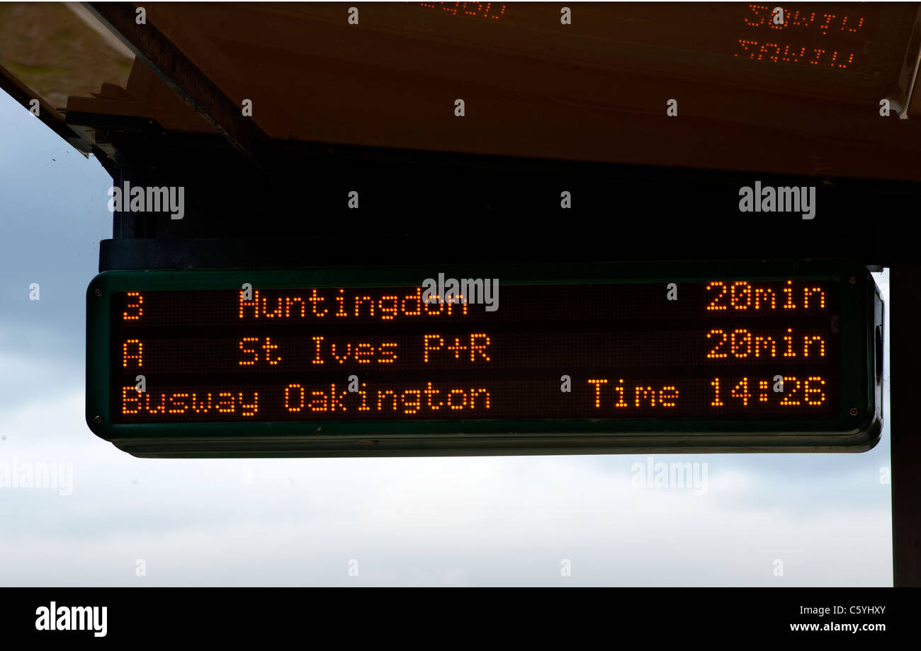 Cambridge Guided Busway, Cambridgeshire, England. Photographed on first ...