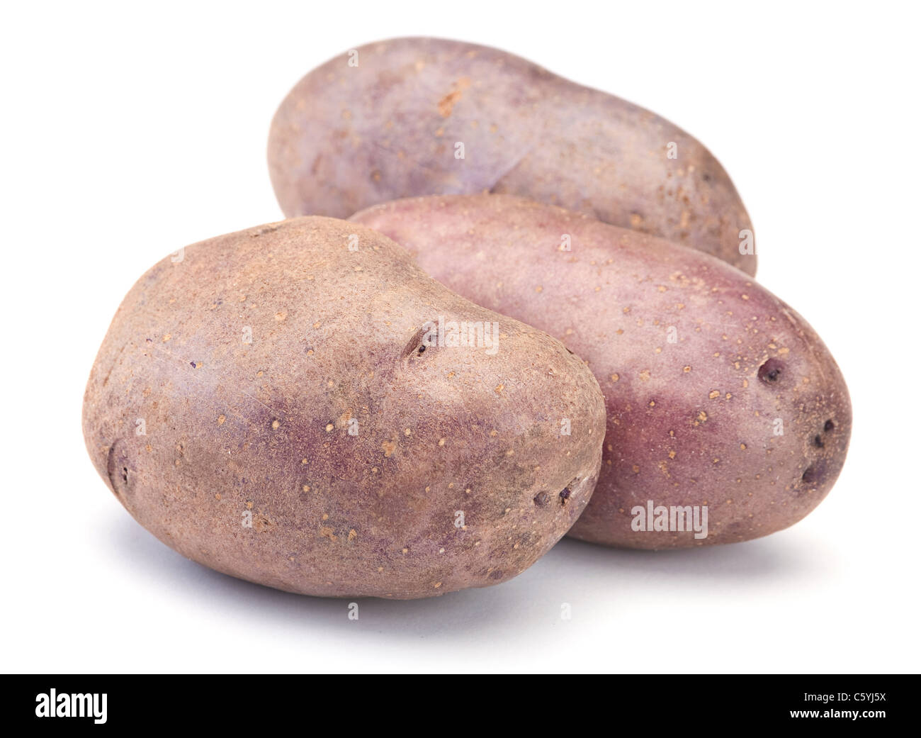 Raw potato vegetable closeup isolated on white Stock Photo - Alamy