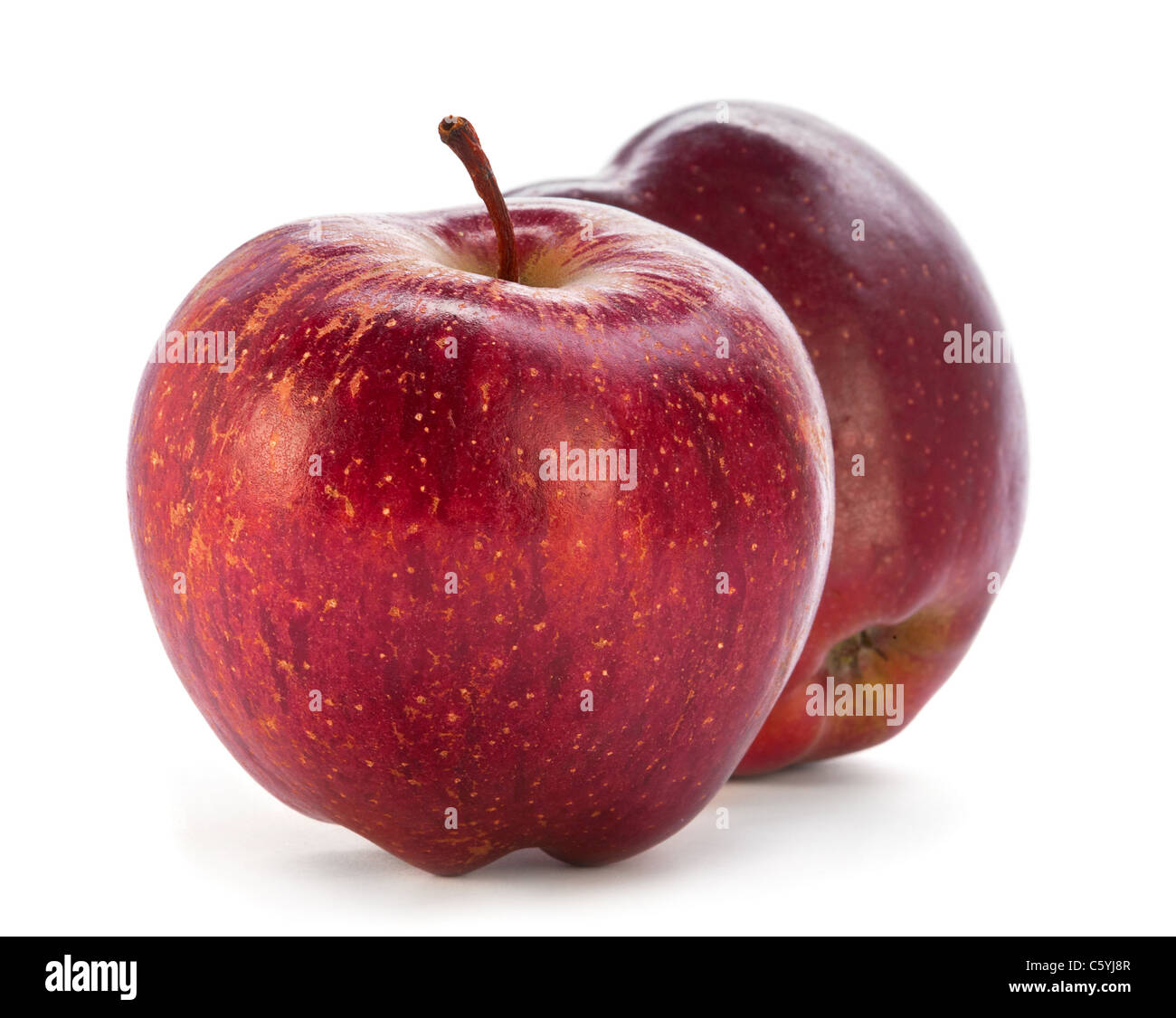 Ripe apple fruit closeup isolated on white background Stock Photo - Alamy