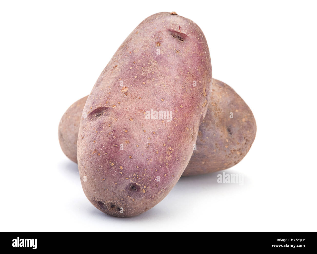 Raw potato vegetable closeup isolated on white Stock Photo - Alamy