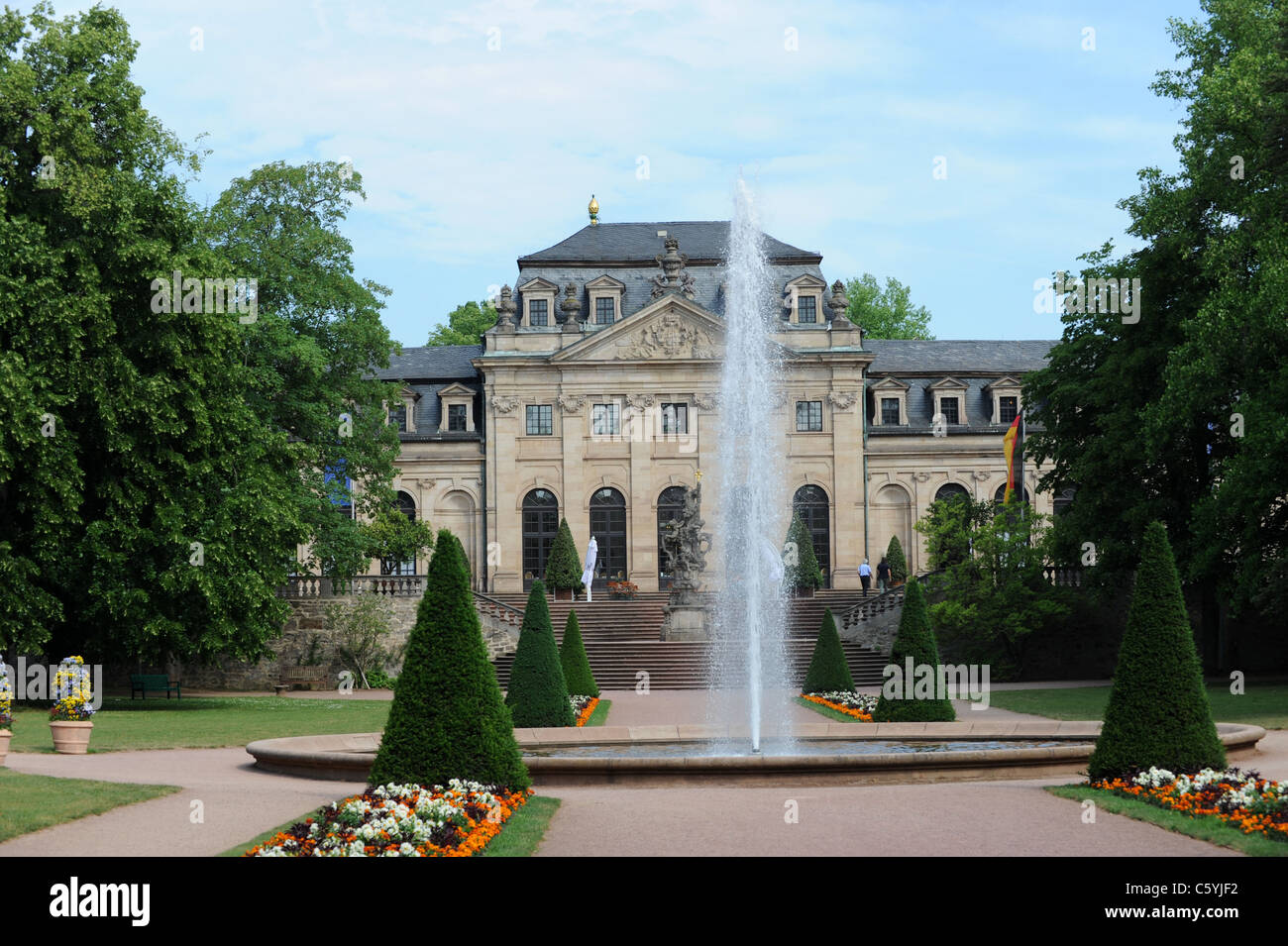 Fulda Schloss and Orangery gardens Hesse Germany Deutschland Stock ...