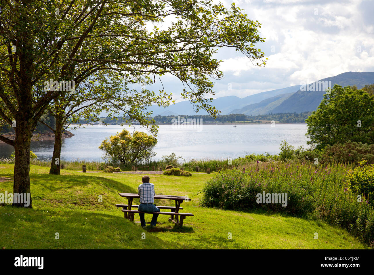 Sitting man beside hi-res stock photography and images - Alamy