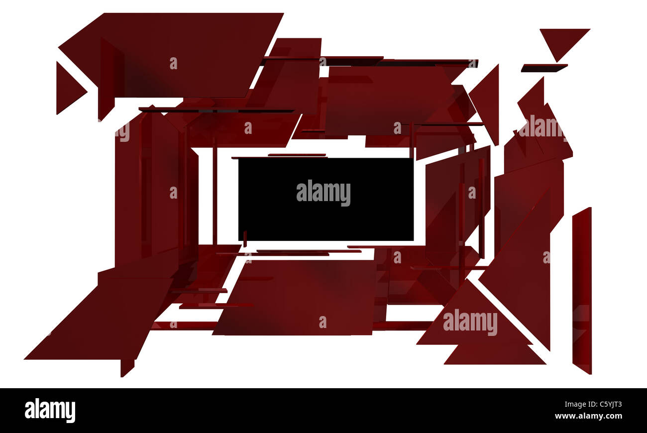 modern designed frame in red Stock Photo - Alamy