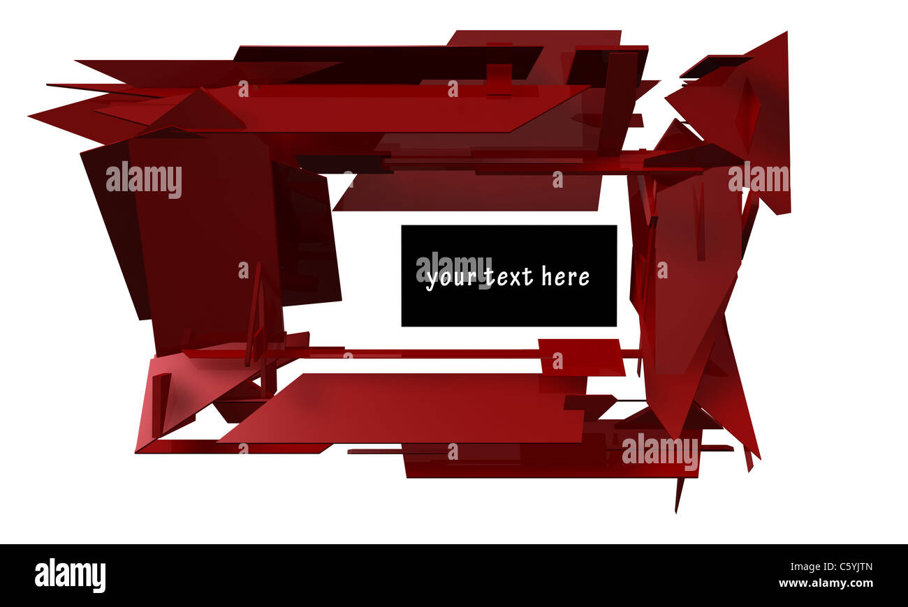 modern designed frame in red Stock Photo - Alamy