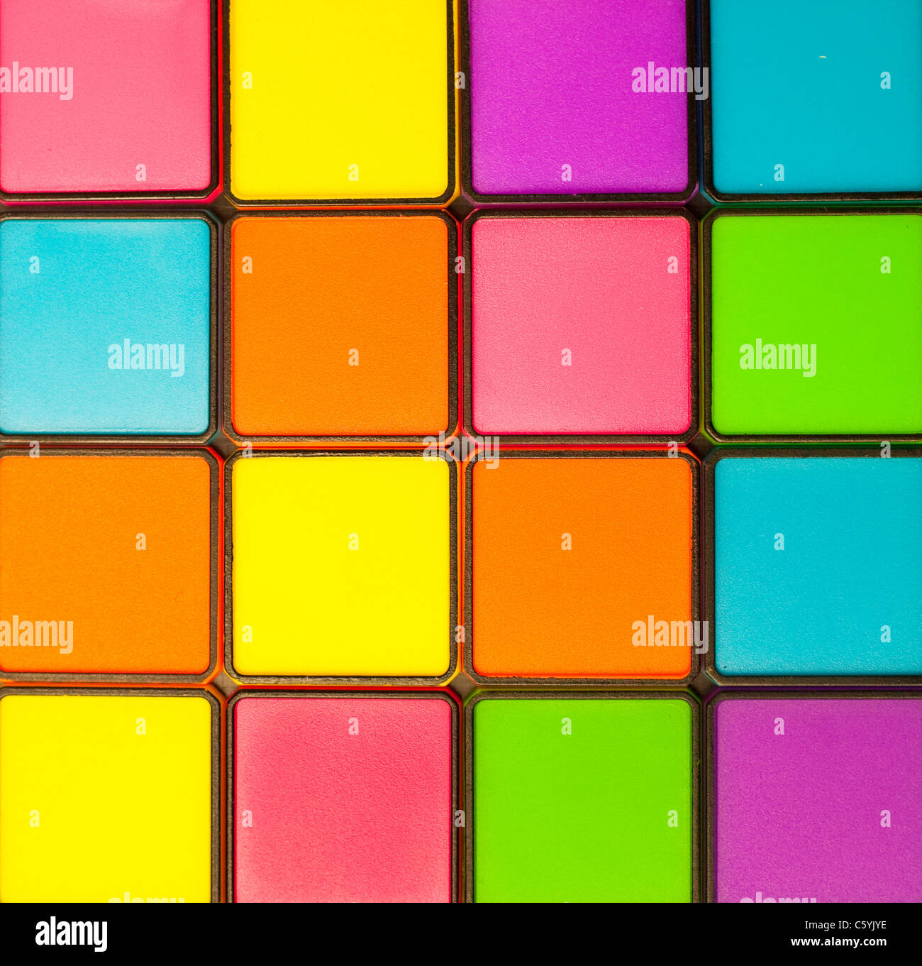 A lovely colorful background composed of squares of varying color Stock ...