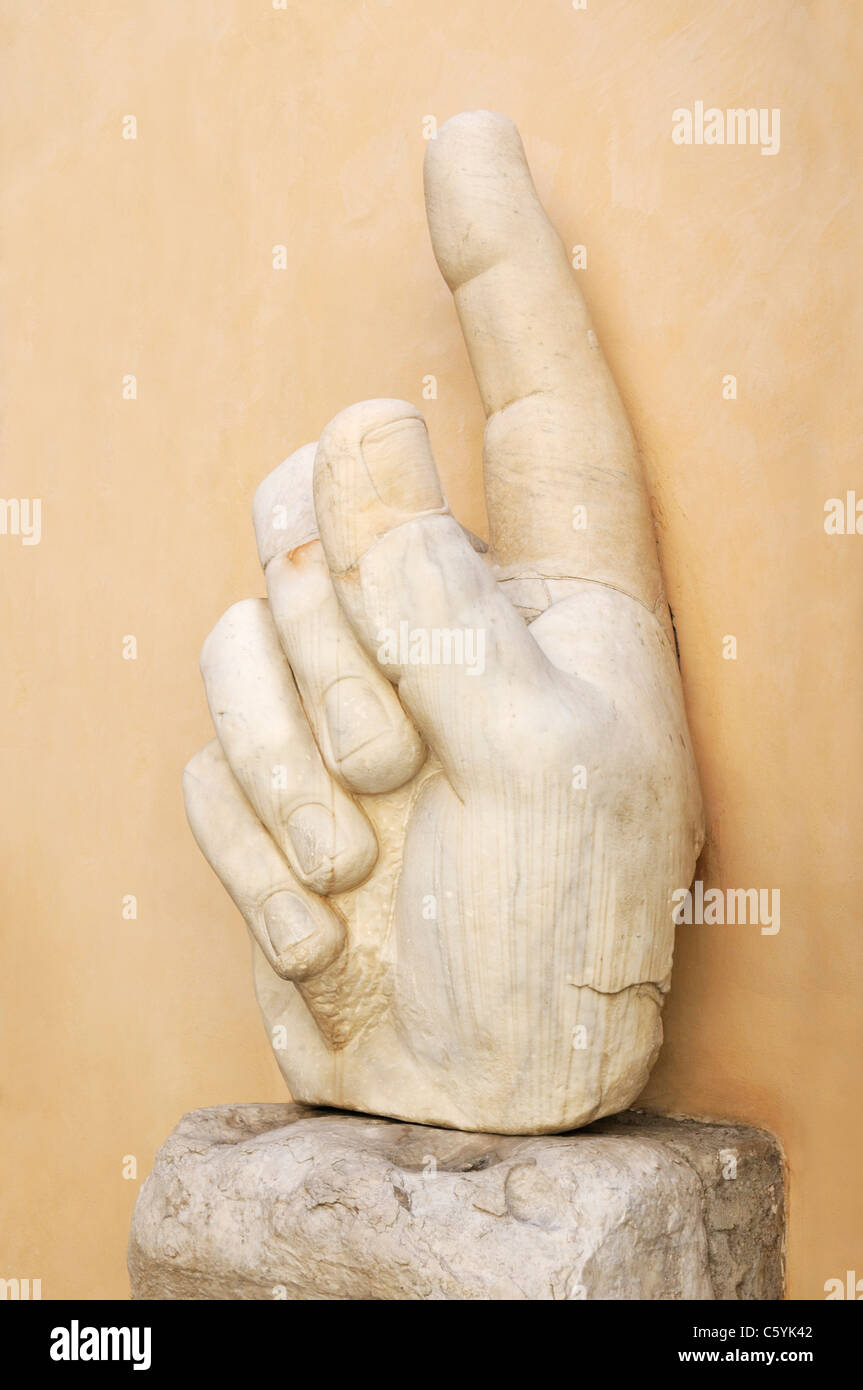 Hand of Emperor Constantine the Great, first Roman emperor to convert ...