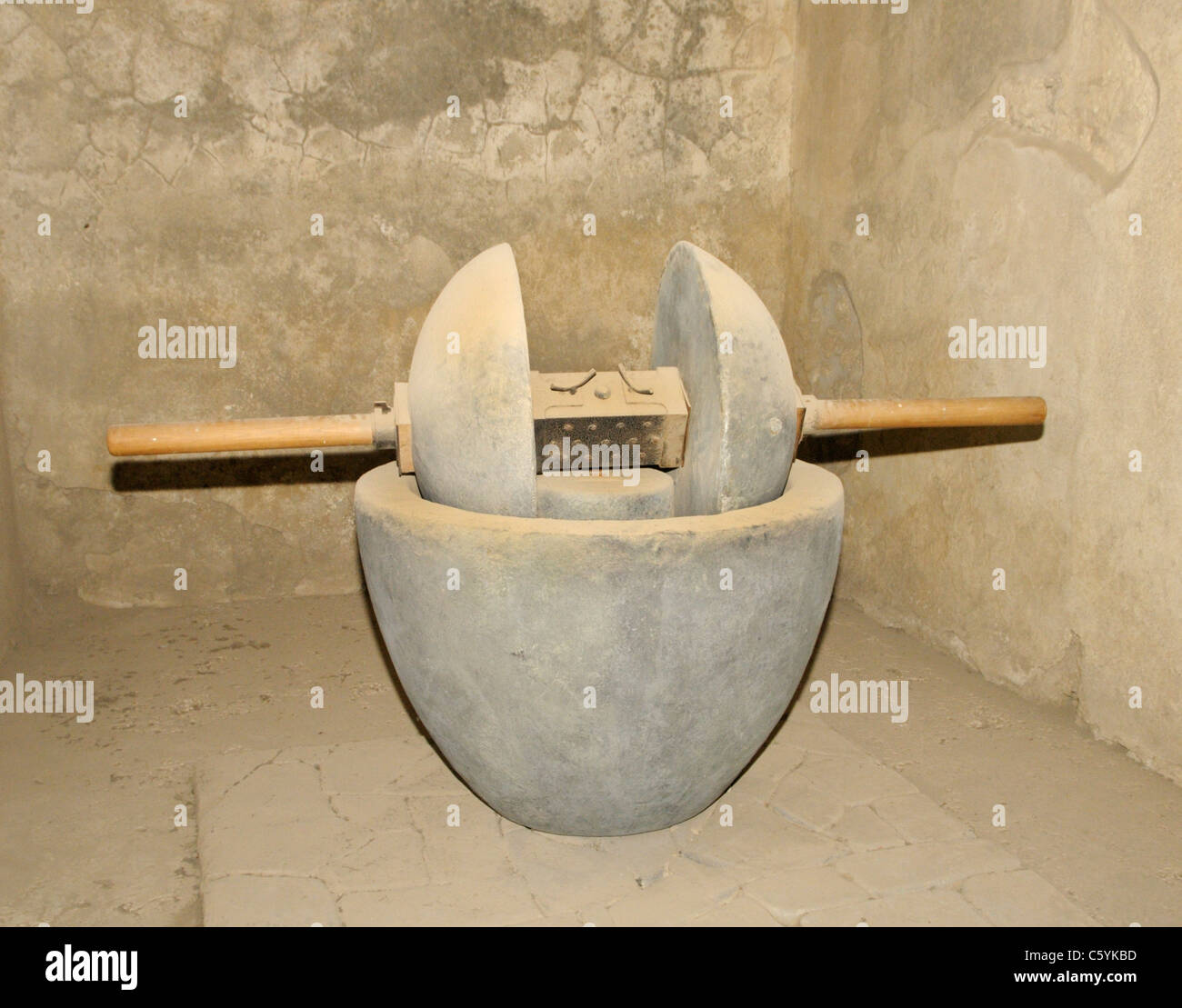 Ancient olive press hi-res stock photography and images - Alamy