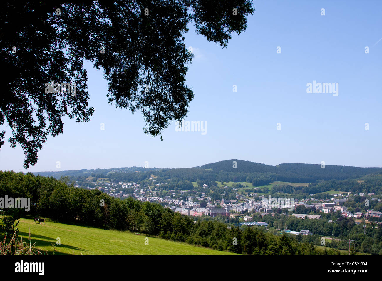 A general view of Stavelot, Belgium Stock Photo - Alamy