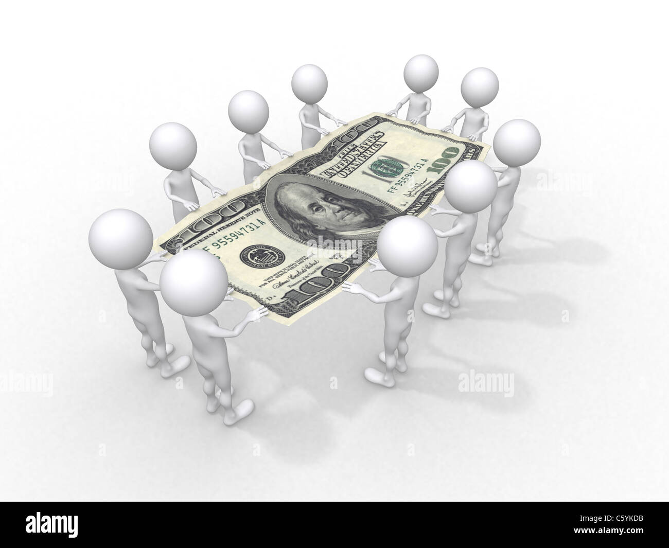 Crowd holding money usa hi-res stock photography and images - Alamy