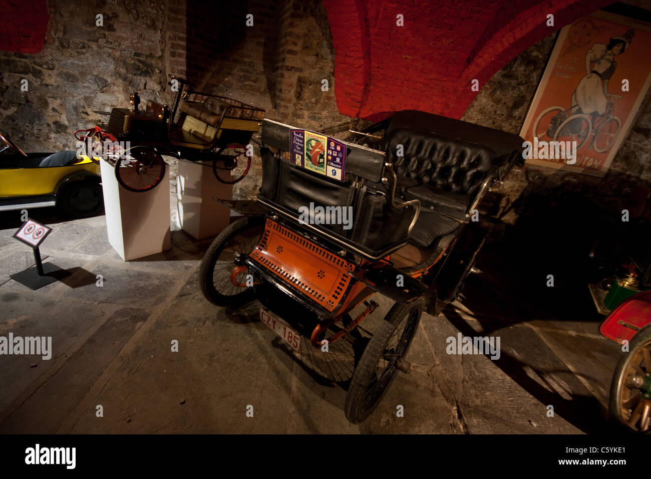 A historic car in the museum in Stavelot Abbey, Belgium Stock Photo - Alamy