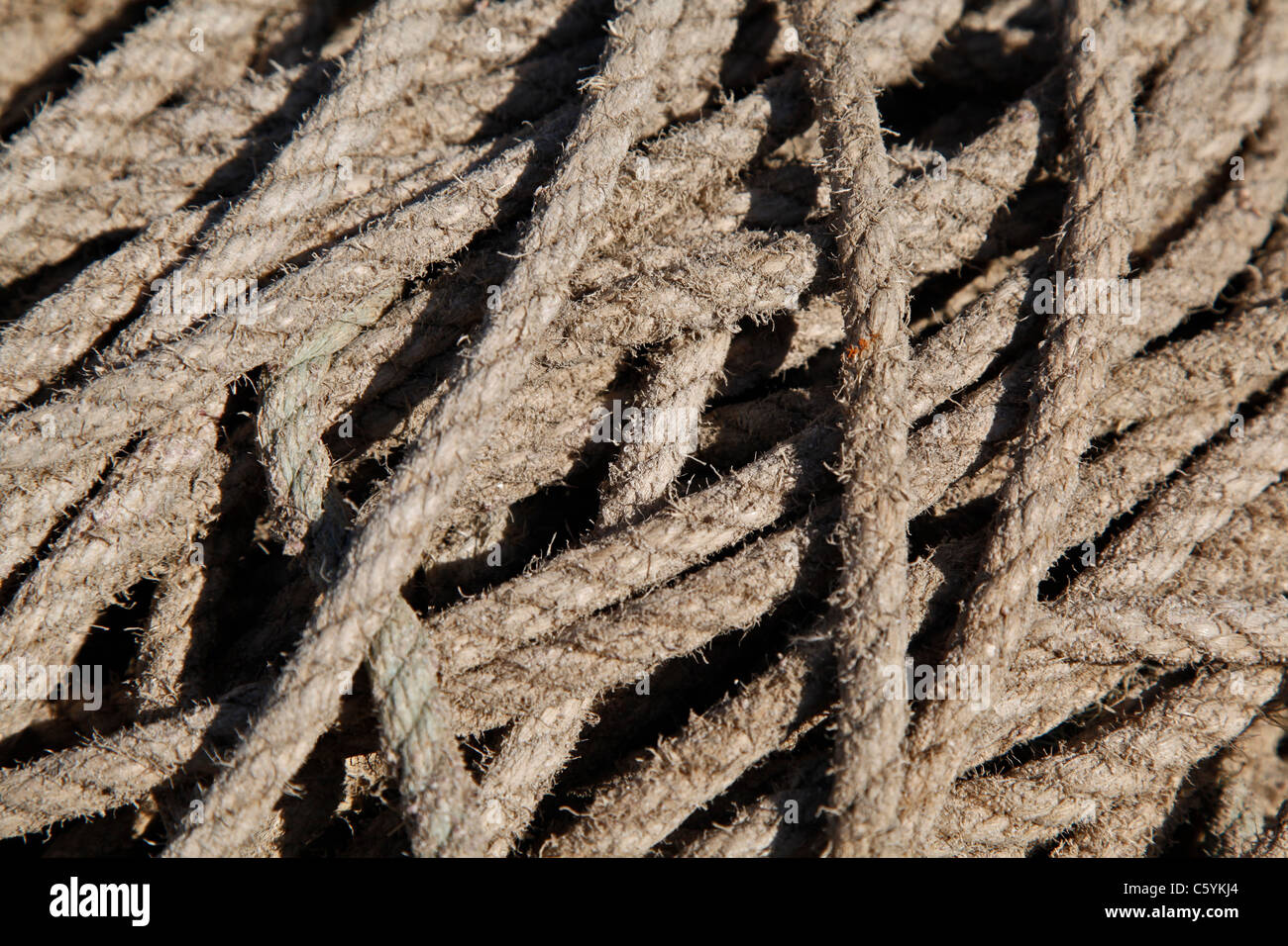 A pile of ropes Stock Photo - Alamy